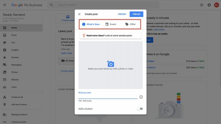 The Ultimate Guide to Google Posts - Steady Demand